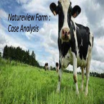 Natureview farm case study | PPT
