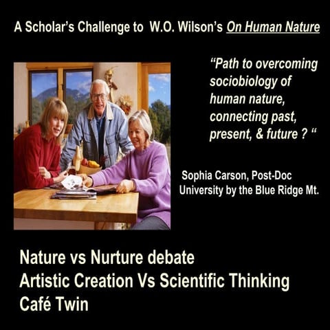 Nature vs nurture debate slideshare cafe twin | PPT