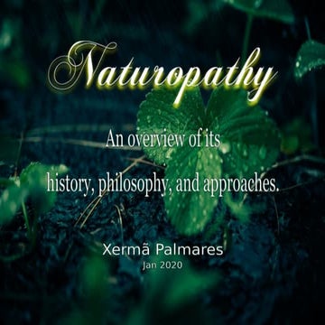 Naturopathy: an overview | PDF