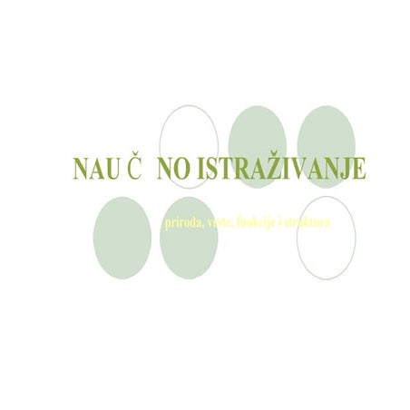 Naucno istrazivanje | DOC