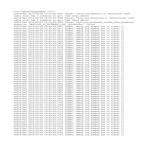 Nautilus debug-log | PDF