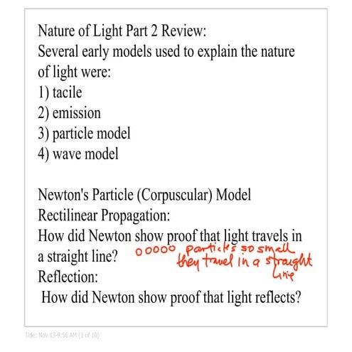 Nature Of Light 2 Review | PPT