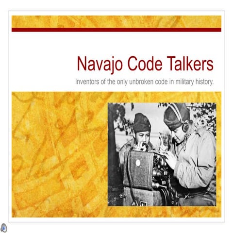 Navajo Code Talkers | PPT