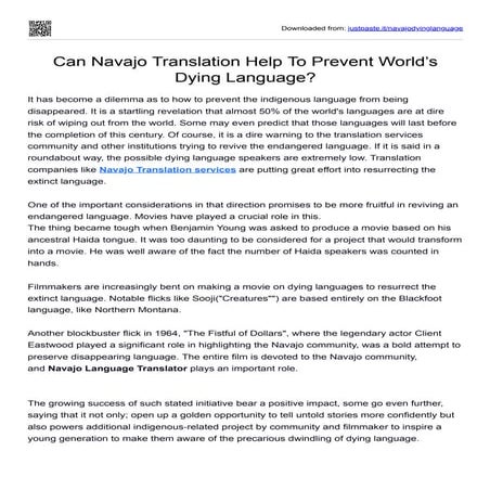 Navajo Translation | PDF