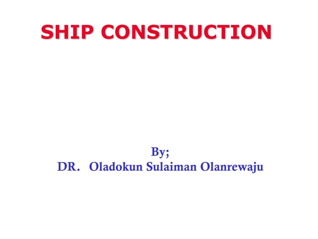 SHIP THEORY : Basics Of Ship Geometry : Lines Plan__by jishnu saji | PPSX