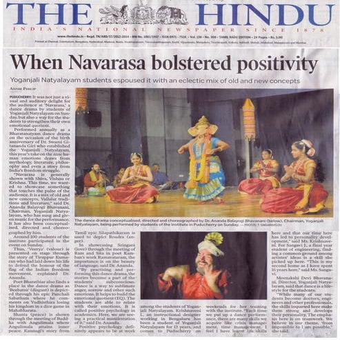 Navarasa dance drama report in The Hindu | PDF | Drama | Genres