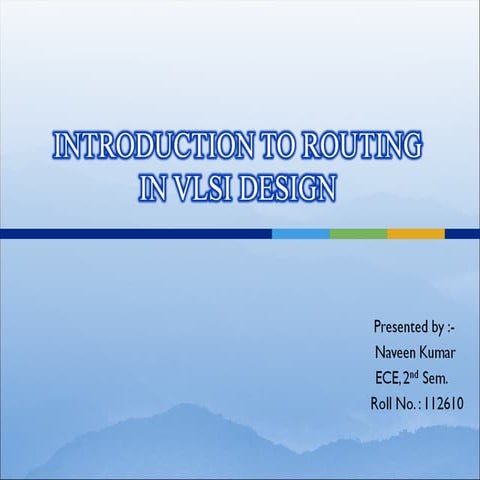Vlsi Routing Ppt Computer Networking Computing 3907