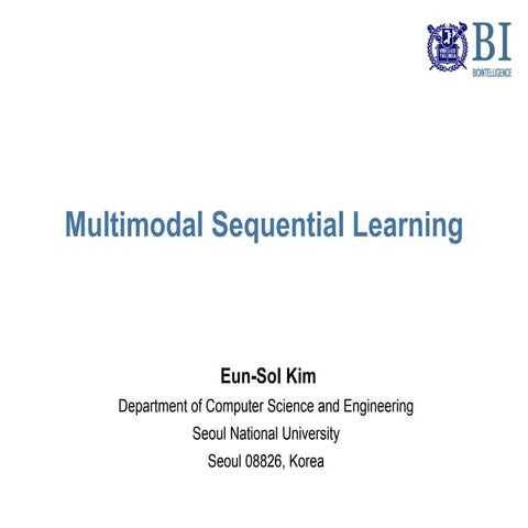 Multimodal Sequential Learning for Video QA | PPT