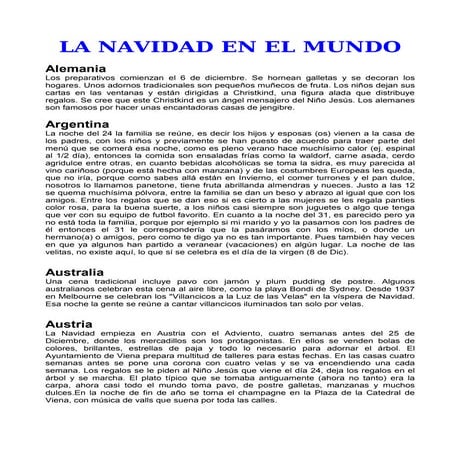 Navidad en el mundo | PDF
