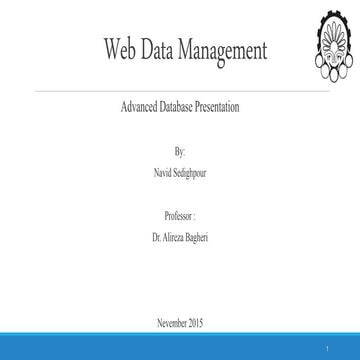 Scalable Web Data Management Using Rdf Ppt