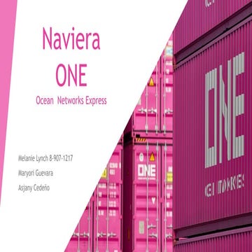Naviera ONE OCEAN NETWORK EXPRESS...PPT. | PDF
