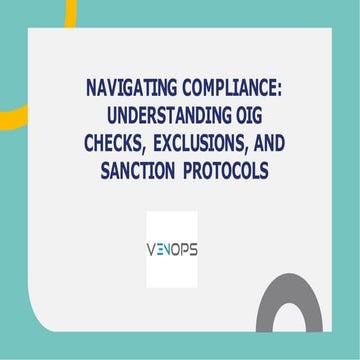 OIG Checks protect you from penalties and exclusions | PPT