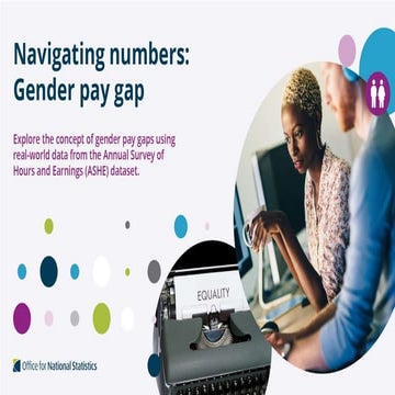 Navigating numbers: Gender pay gap (PowerPoint slideshow) | PPTX