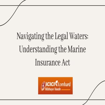 Marine insurance | PPTX