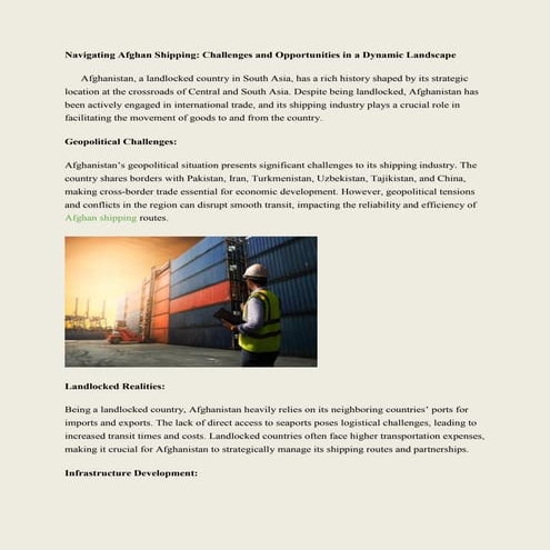 Afghan Logistics_ Challenges and Solutions.pdf