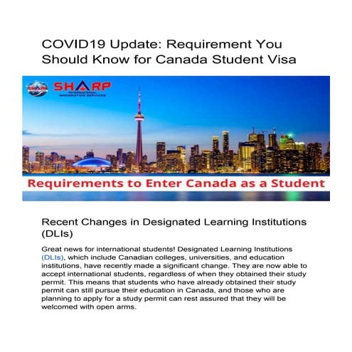 Eligibility Criteria for Study Permit Extension in Canada | PPTX