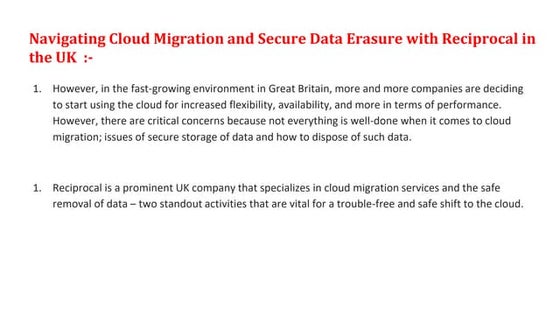Nas Migrations by Reciprocal Group | PPT