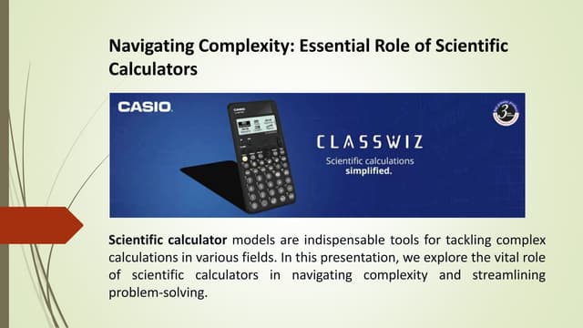 Navigating Complexity Essential Role of Scientific Calculators.pptx Navigating Complexity Essential Role of Scientific Calculators.pptx