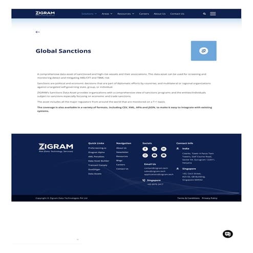 Enhancing Risk Management: Zigram Data's Global Sanctions Screening Tools | PDF | Technology ...