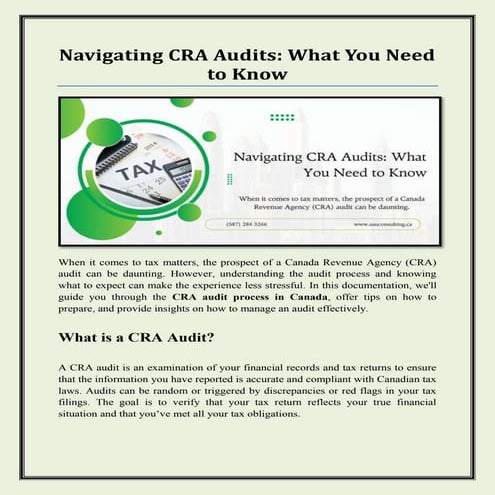 Understanding the CRA Notice of Assessment | DOCX