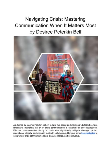 Crisis Communication_ Crafting a Response That Builds Trust by Desiree Peterkin Bell.pdf