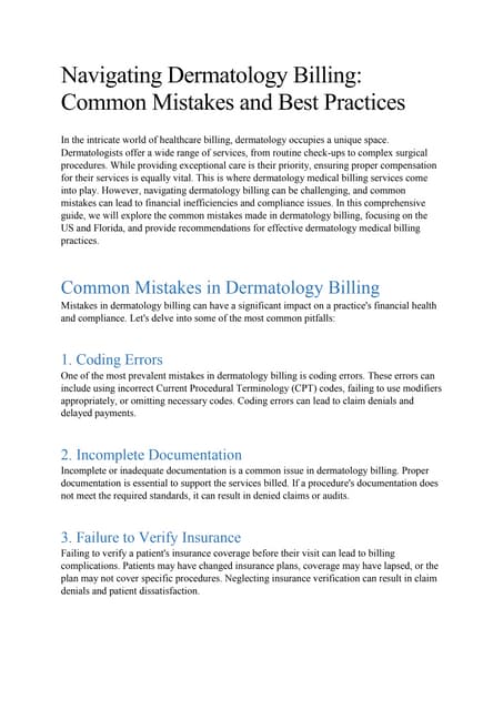 OBGYN Billing: Common Challenges and How to Overcome Them | PDF