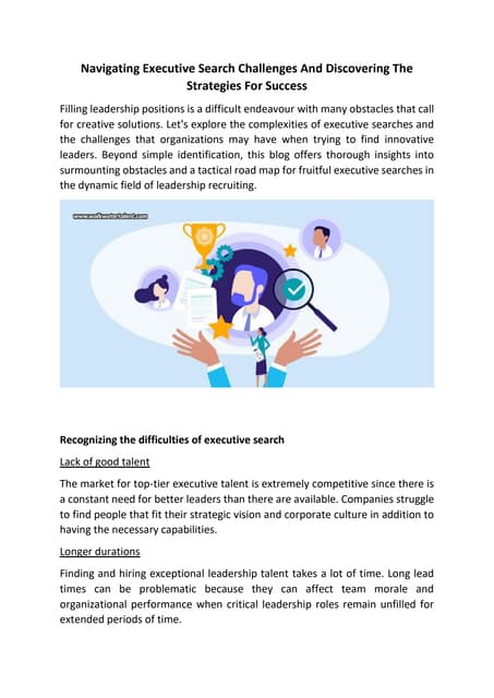 Navigating Executive Search Challenges And Discovering The Strategies ... Navigating Executive Search Challenges And Discovering The Strategies ...