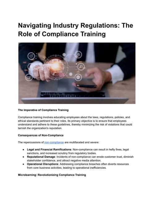 How Compliance Training Strengthens Workforce Resilience | PDF