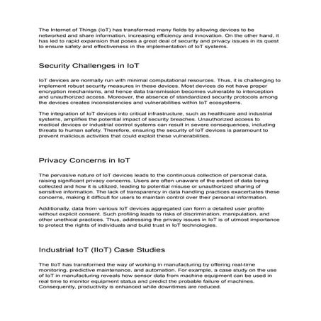 Navigating Iot Challenges Ensuring Security And Privacy In A Connected