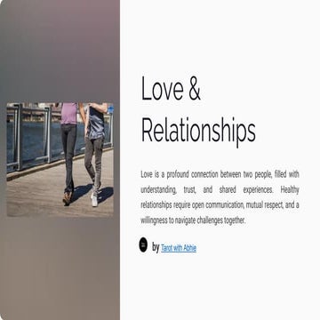 Navigating Love & Relationships A Comprehensive Guide to Building ...