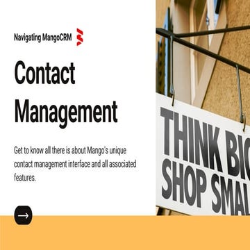 Navigating mango crm contact management | PDF