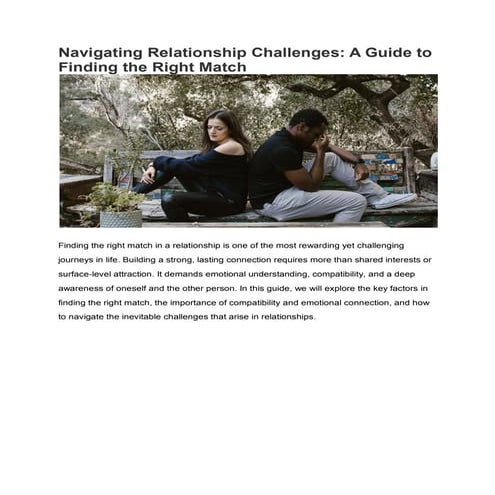 Finding the right partner | DOCX