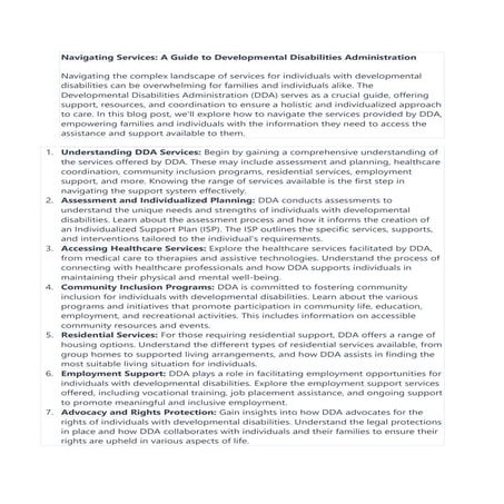 The dd act and your role | PPTX
