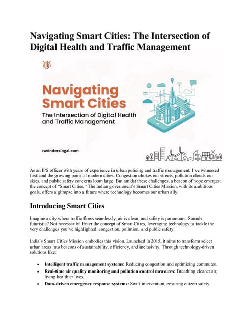 Smart Traffic Management System presentation | PPT