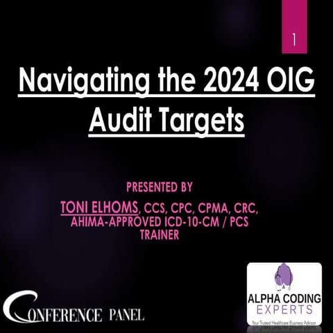 Demystifying the 2024 OIG Audit Selection Criteria | PPT