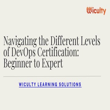 Navigating the Different Levels of DevOps Certification Beginner to ...