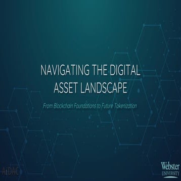 Navigating the Digital Asset Landscape-From Blockchain Foundations to ...
