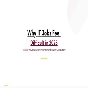 Why Freshers Struggle to Get IT Jobs in 2025 | PDF