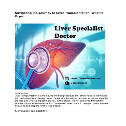 Post liver transplant icu discharge and readmission | PPTX