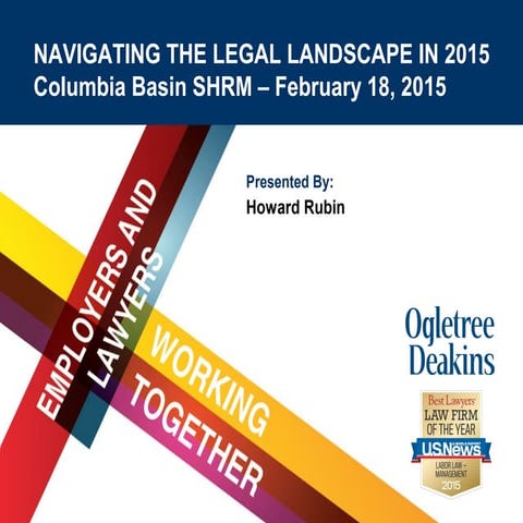 Navigating the legal landscape in 2015 | PPT