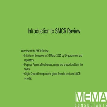Navigating the SMCR Review Key Insights and Implications for Financial ...
