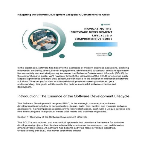 Navigating the Software Development Lifecycle_ A Comprehensive Guide.pdf