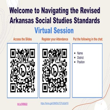 Navigating the Updated Arkansas Social Studies Standards | PPTX