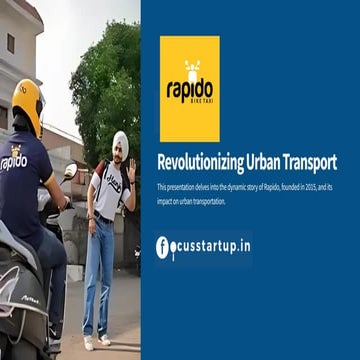 Rapido Unicorn: Fast, Affordable, and Eco-Friendly Ride Solutions | PDF