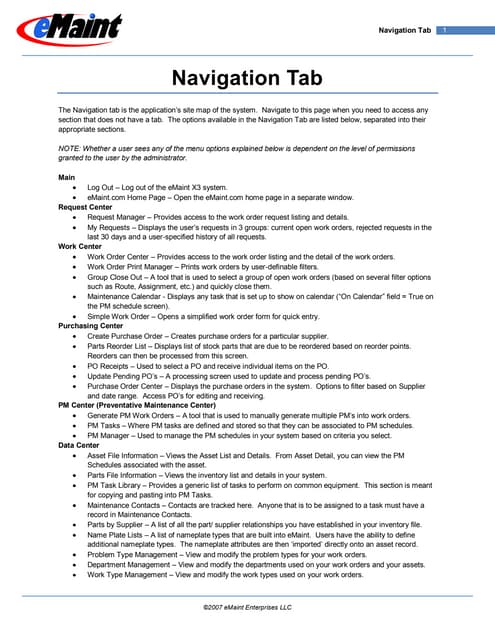 Navigation Tab Ppt