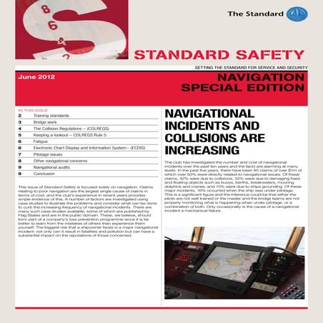 Navigational incidents and collisions | PDF