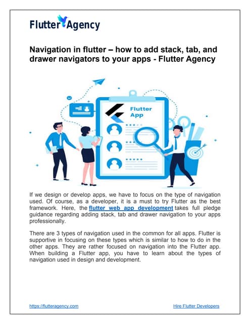Navigation In Flutter How To Add Stack Tab And Drawer Navigators To Your Apps Flutter 7273