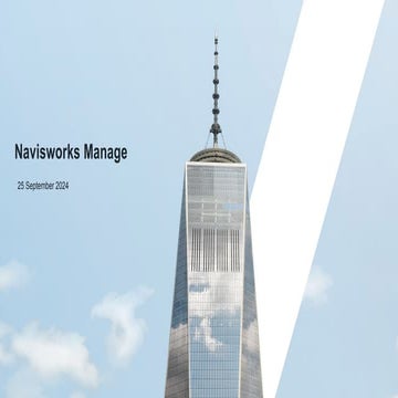Navisworks versions and Agenda or scopes | PPTX