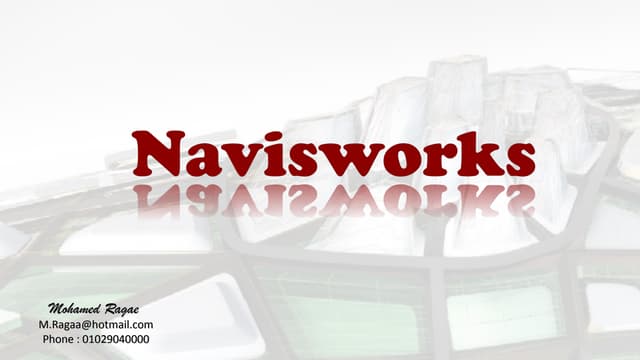 Basic of Navis works BIM application | PDF