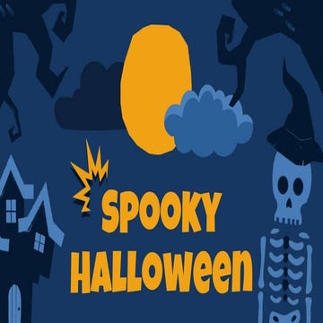 Navy and Yellow Illustrative Spooky Halloween.pptx | Desktop Publishing | Computer Software and ...